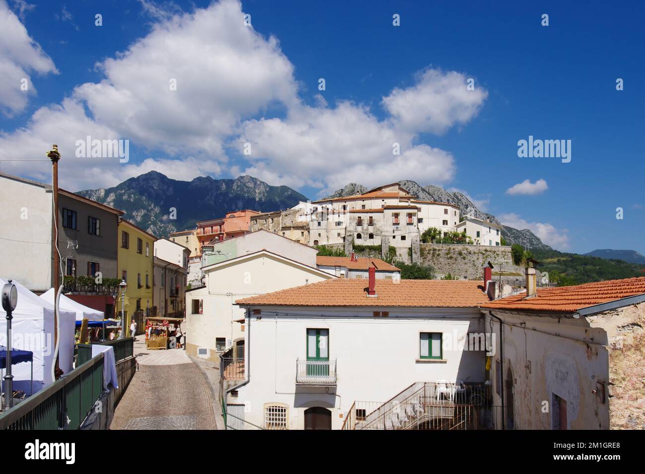 View of the small village of Scapoli - Isernia - Molise Stock Photo - Alamy