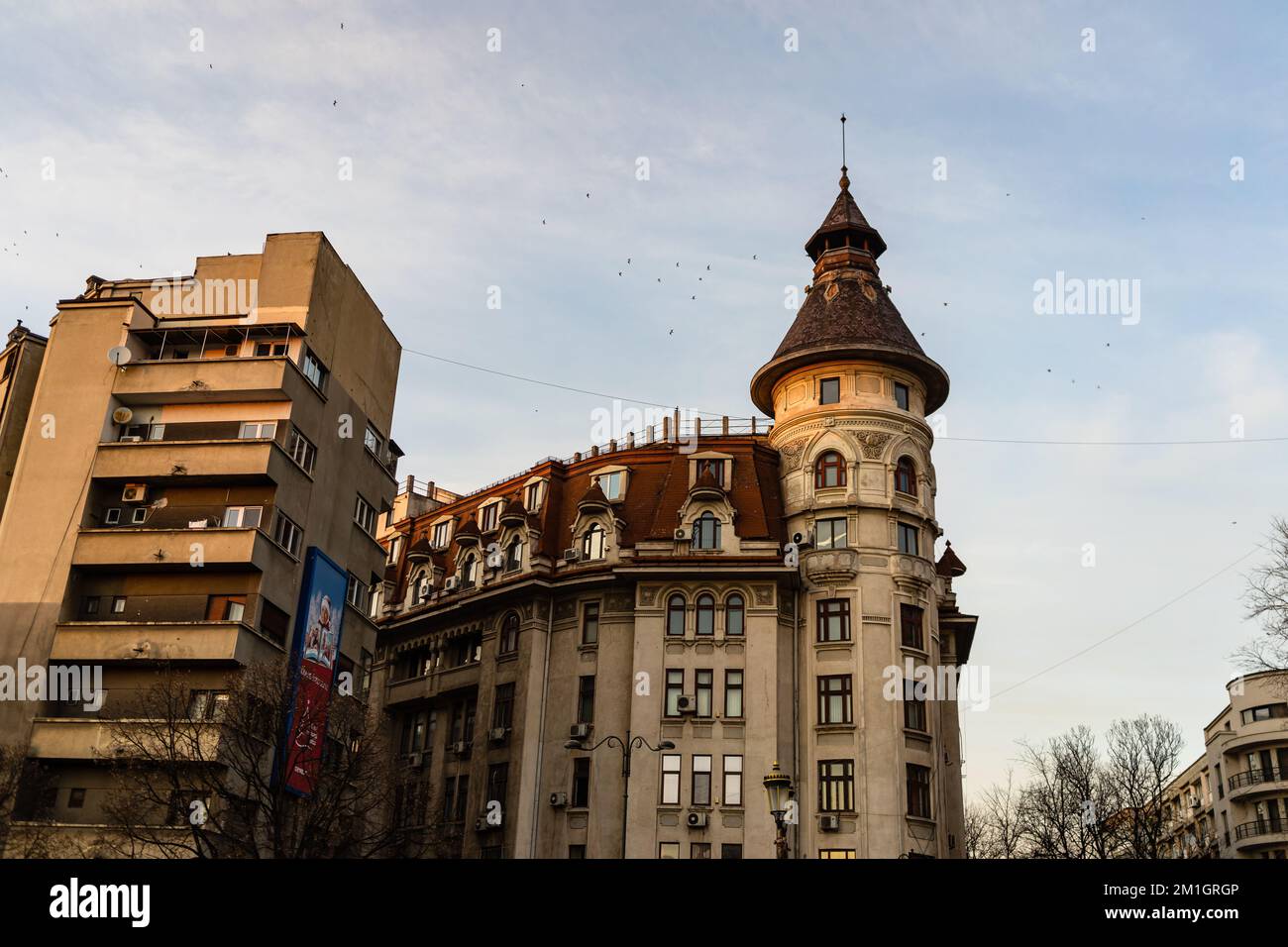 Historic building architecture in Bucharest, Romania, 2022 Stock Photo ...