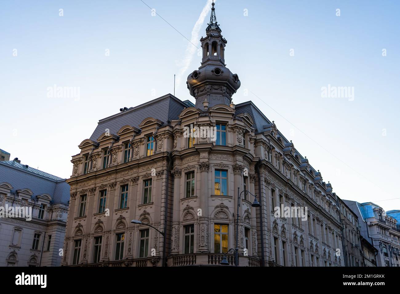 Historic building architecture in Bucharest, Romania, 2022 Stock Photo ...