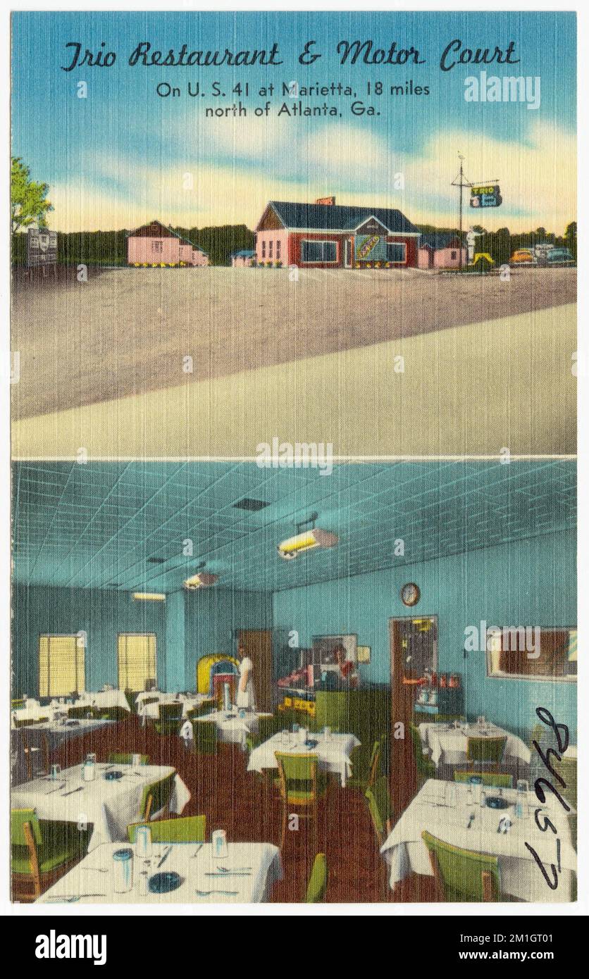 Vintage motor court Cut Out Stock Images & Pictures - Alamy
