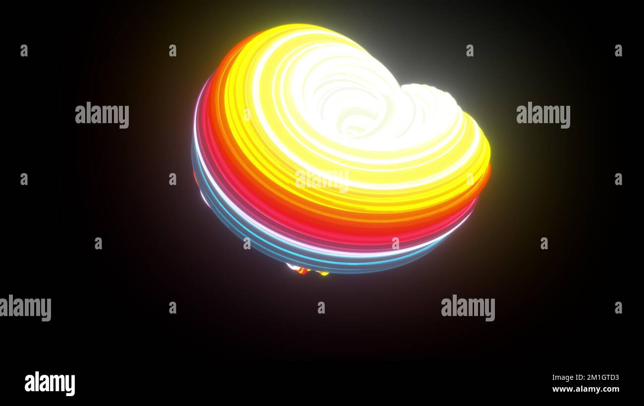 3d glow stripes element. Computer generated 3d render Stock Photo - Alamy