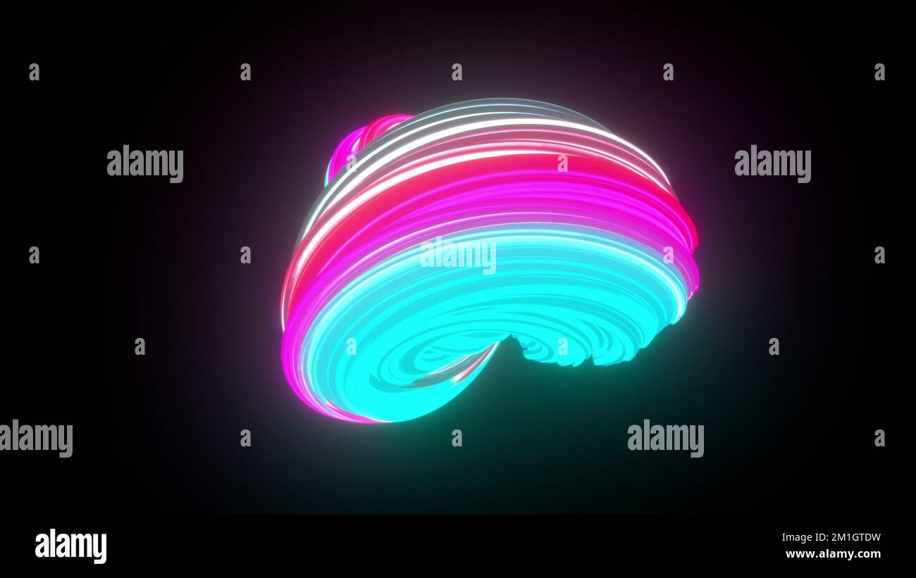 3d glow stripes element. Computer generated 3d render Stock Photo - Alamy