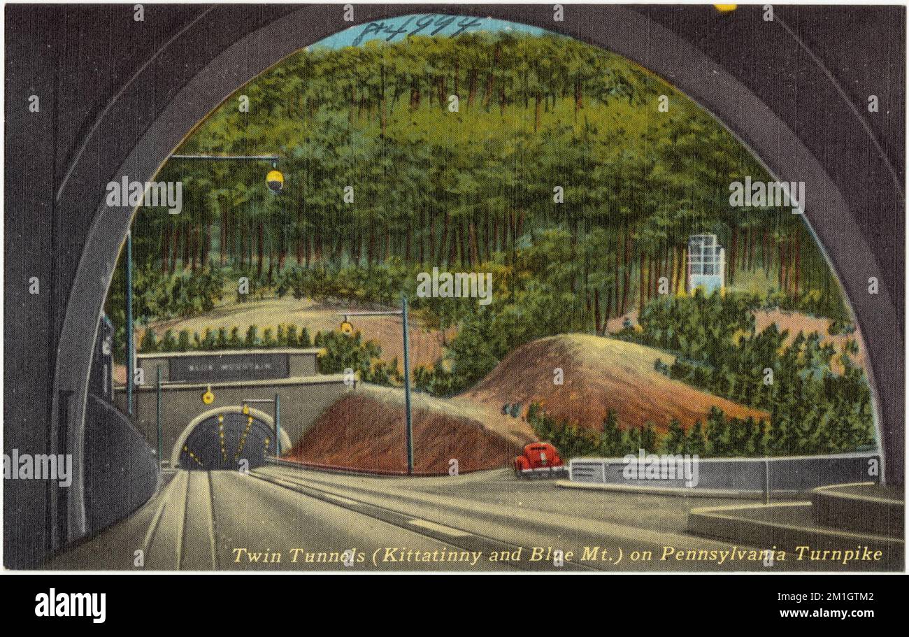 Twin Tunnels (Kittatinny and Blue Mt.) on Pennsylvania Turnpike , Roads ...
