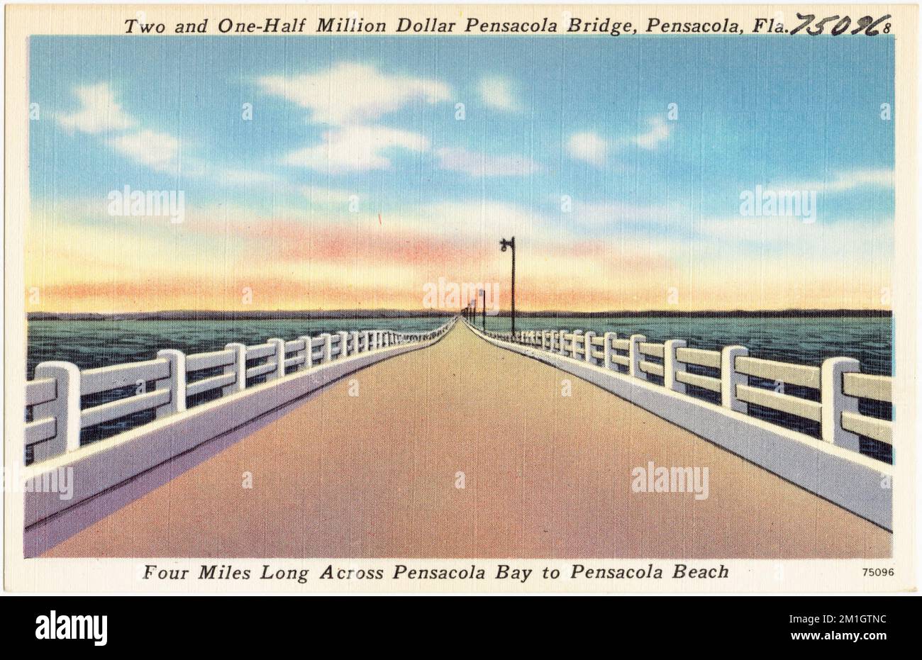 Two and one-half million dollar Pensacola Bridge, Pensacola, Florida ...
