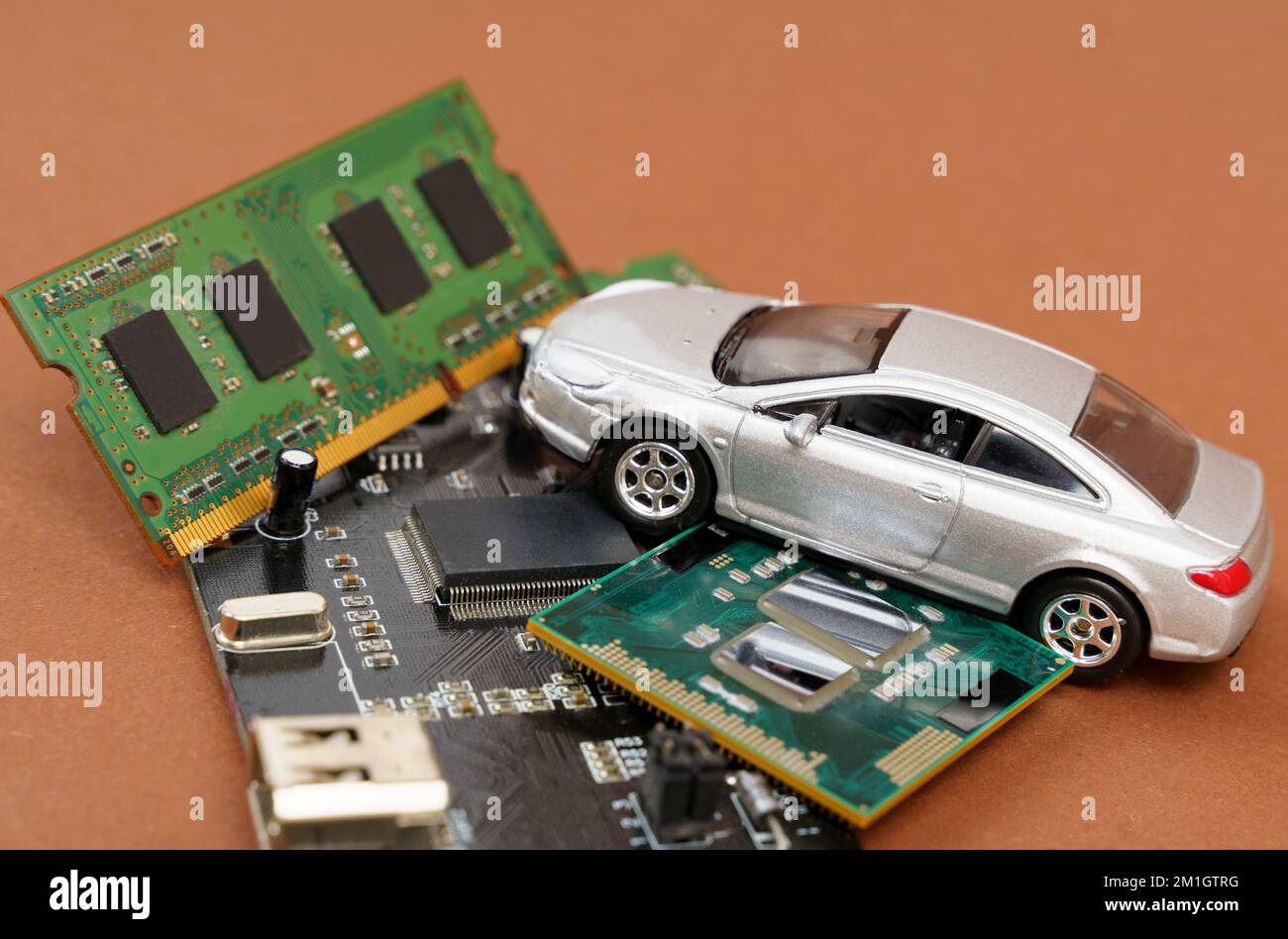 Electronic cars. There is a car on microcircuits, memory and electronic ...