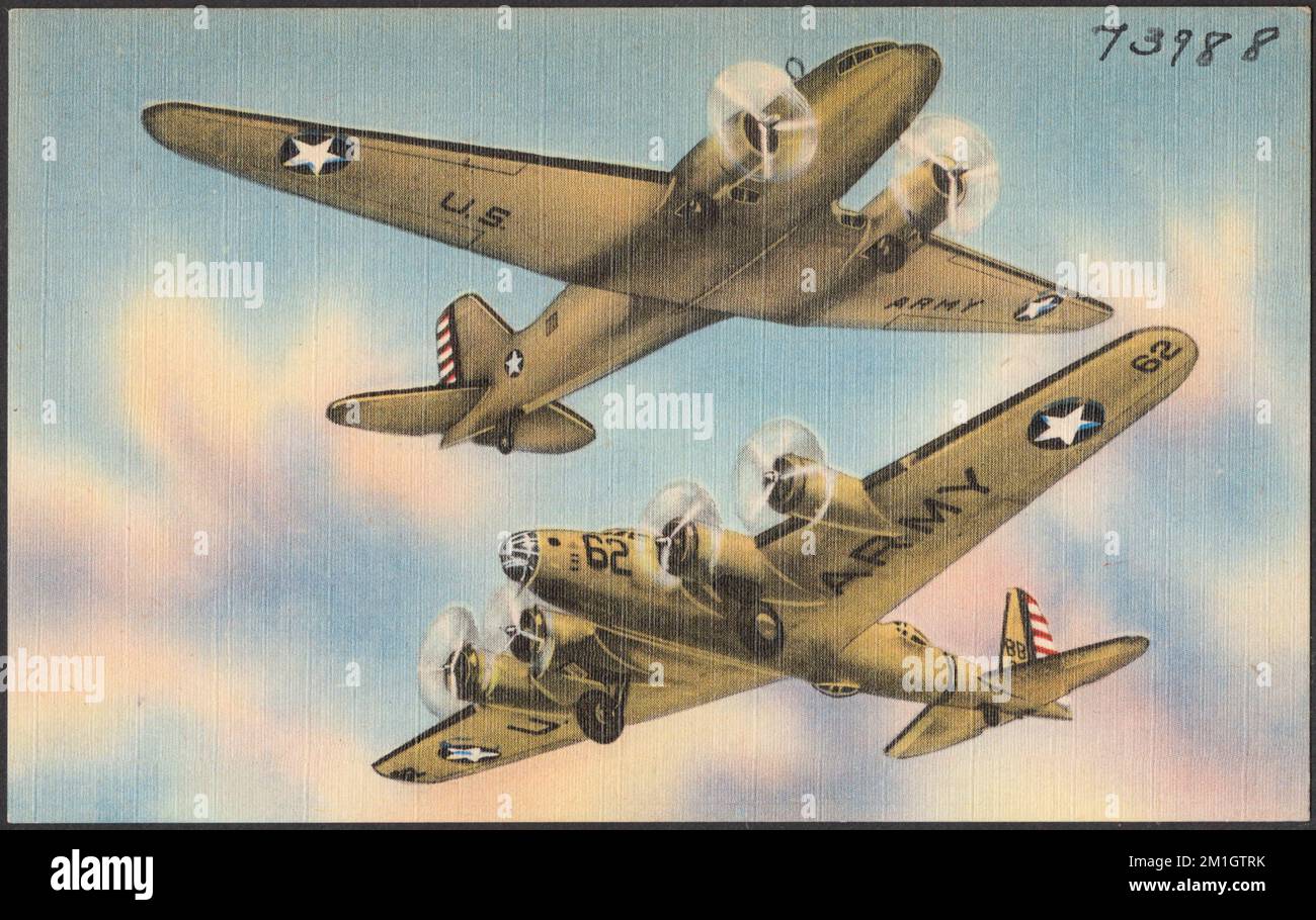 Two of the Army's tremendous army armada, one of the super flying ...