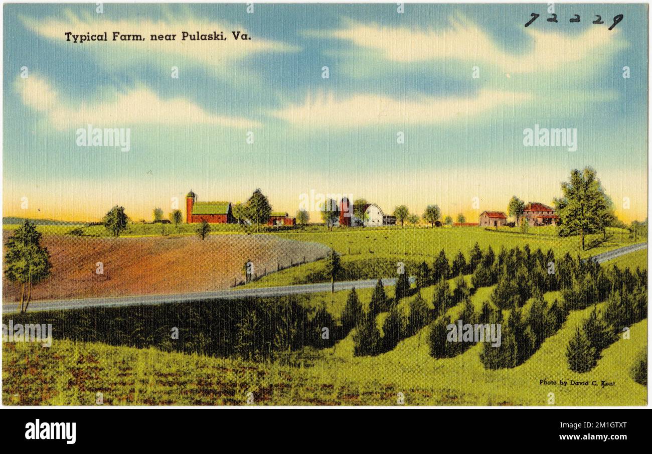 Typical farm, near Pulaski, Va. , Tichnor Brothers Collection ...