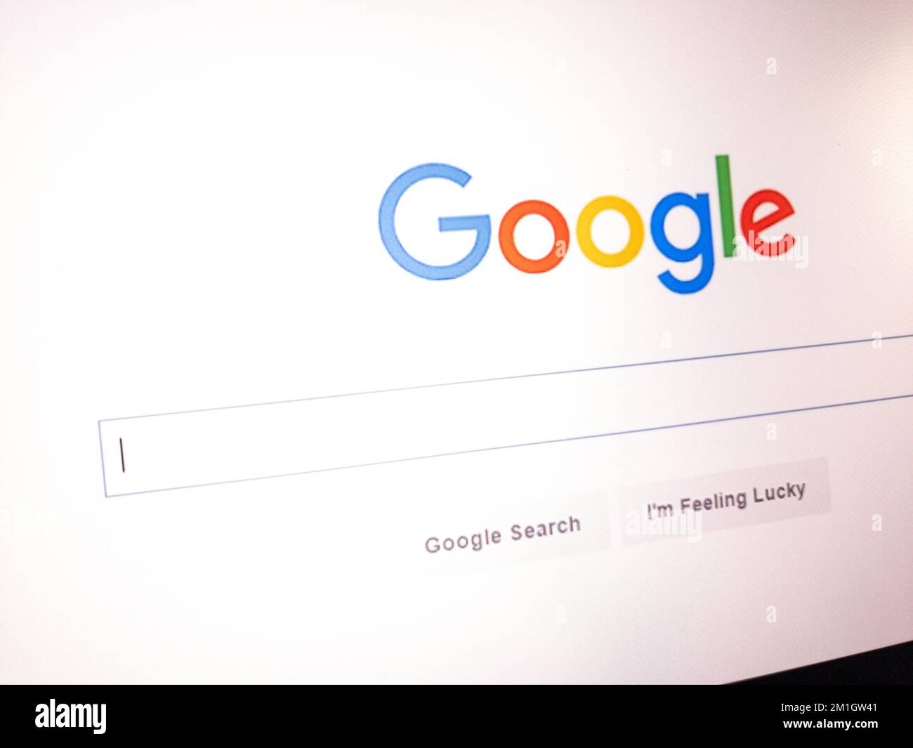 KONSKIE, POLAND - December 12, 2022: Google Search website displayed on ...