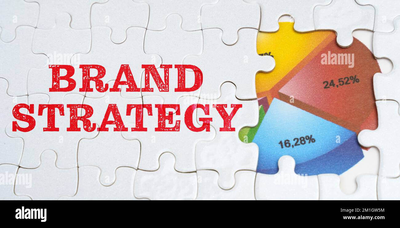 Economy and business concept. On white puzzles there is an inscription ...