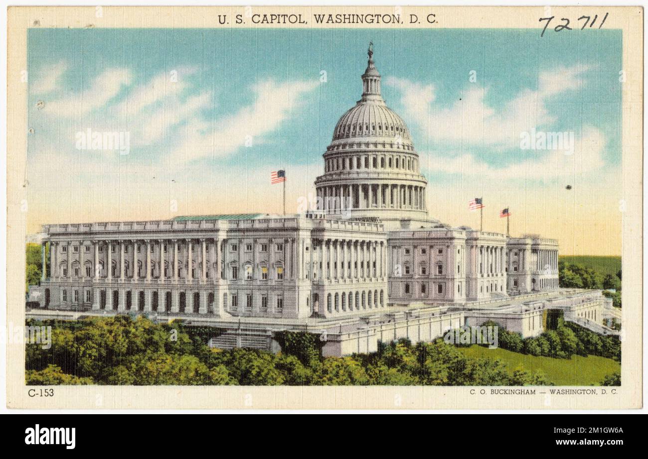 U. S. Capitol, Washington, D. C. , Capitols, Tichnor Brothers ...