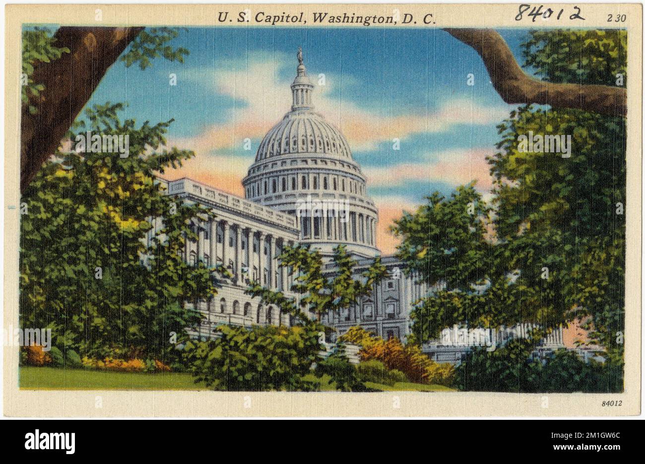 U. S. Capitol, Washington, D. C. , Capitols, Tichnor Brothers ...
