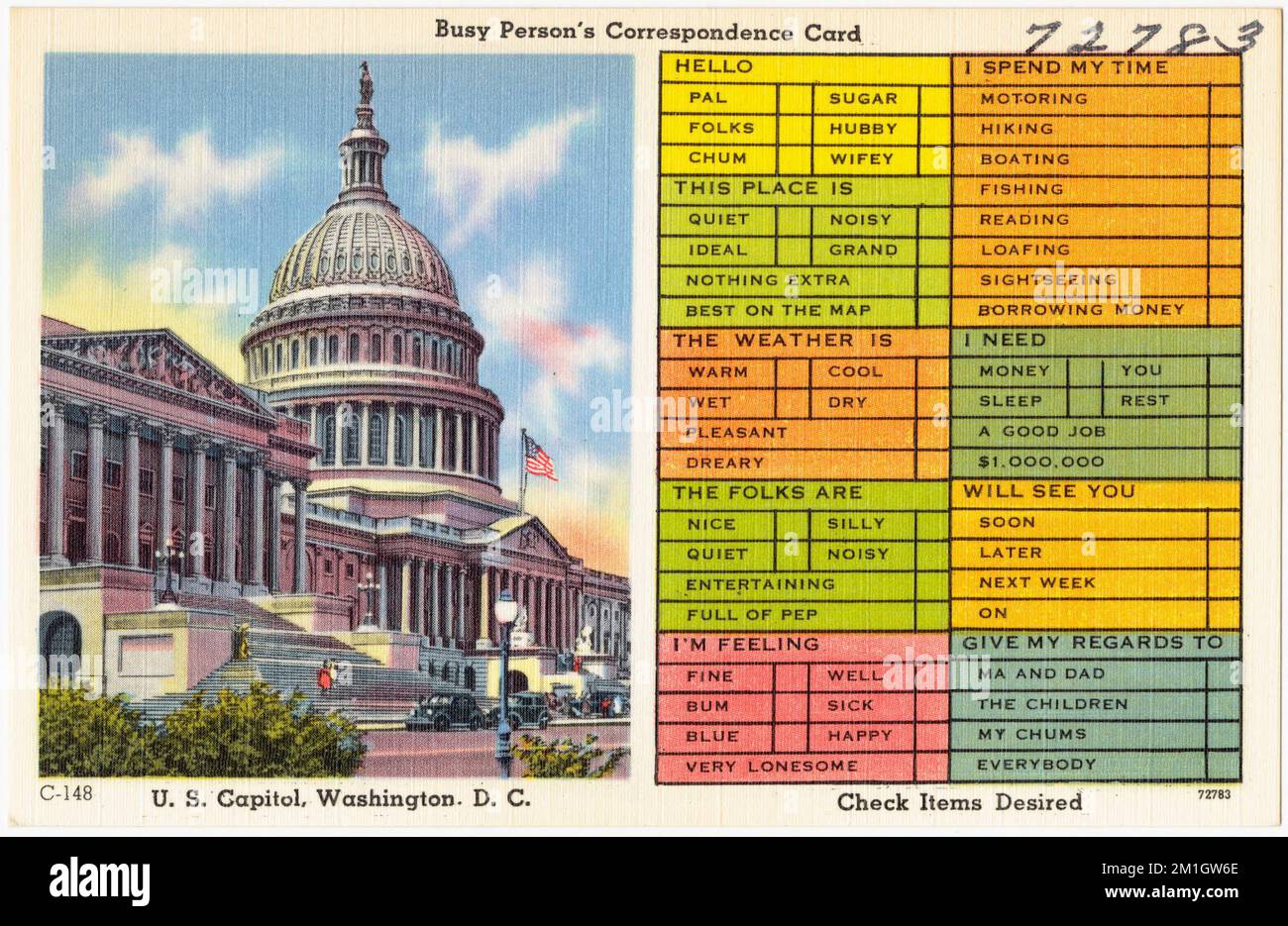 U. S. Capitol, Washington, D. C. , Capitols, Tichnor Brothers ...