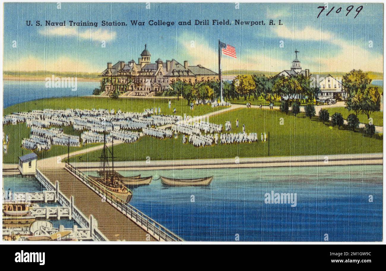 U. S. Naval Training Station, War College and drill field, Newport, R.I ...