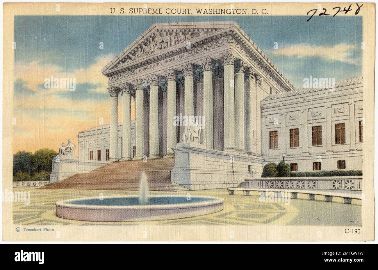 U. S. Supreme Court, Washington, D. C. , Courthouses, Tichnor Brothers ...