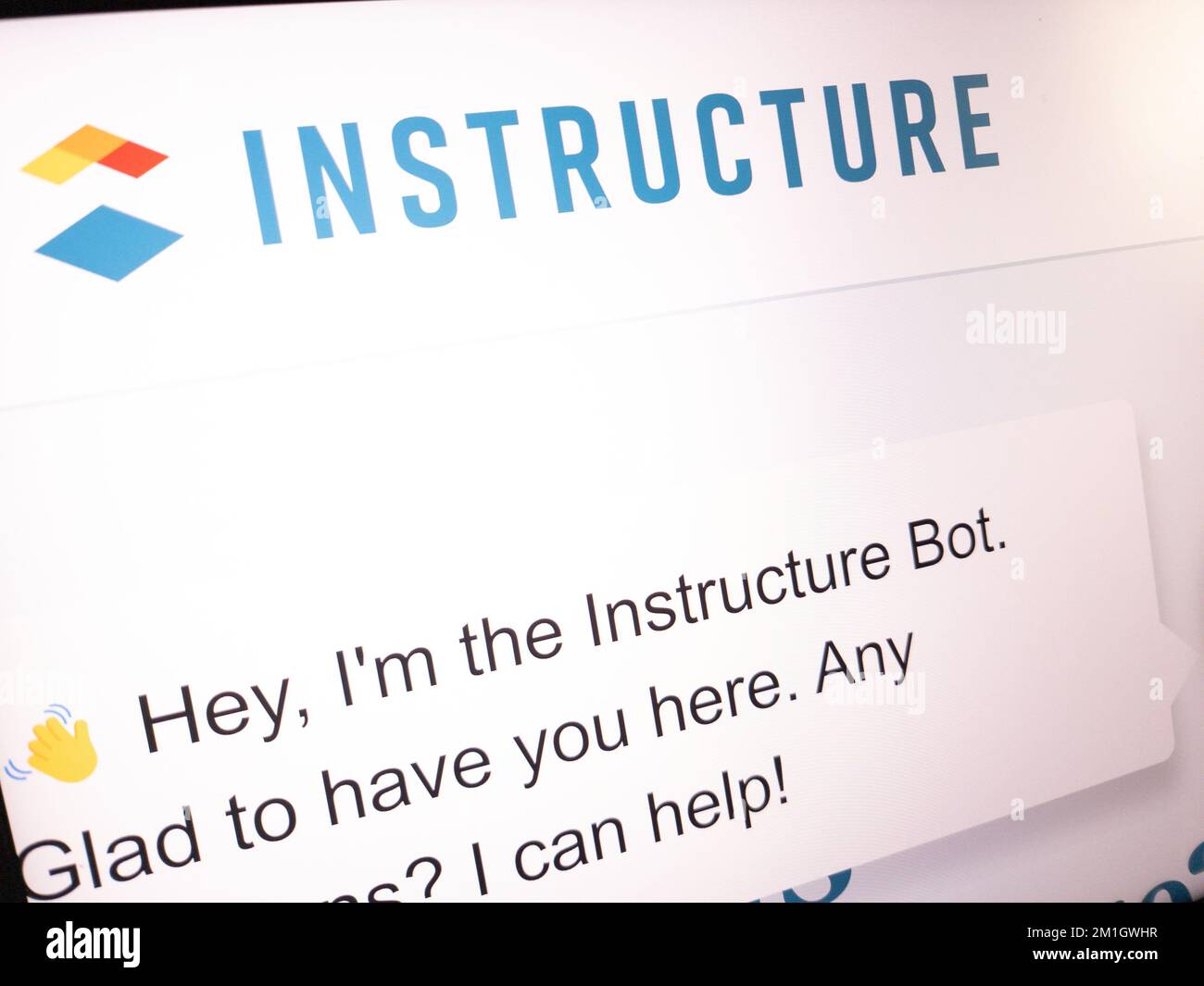 KONSKIE, POLAND - December 12, 2022: Instructure website displayed on ...