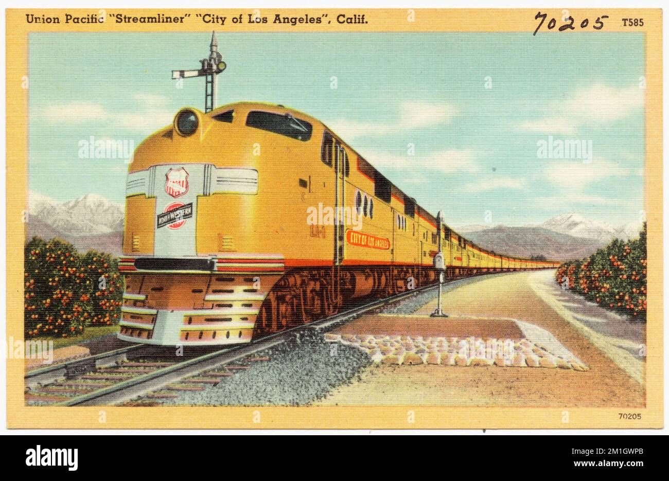 Union Pacific 'Streamliner' 'City of Los Angeles', Calif. , Railroad ...