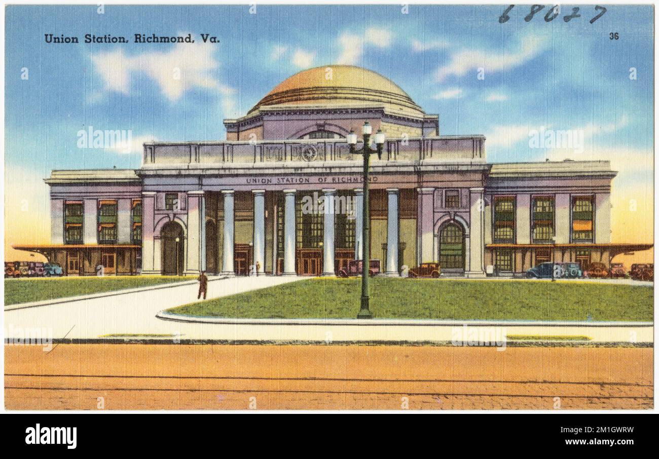Union Station, Richmond, VA. , Railroad stations, Tichnor Brothers ...