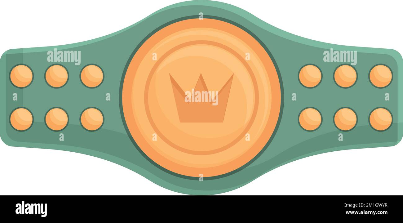 Boxing king belt icon cartoon vector. Sport box. Award victory Stock ...