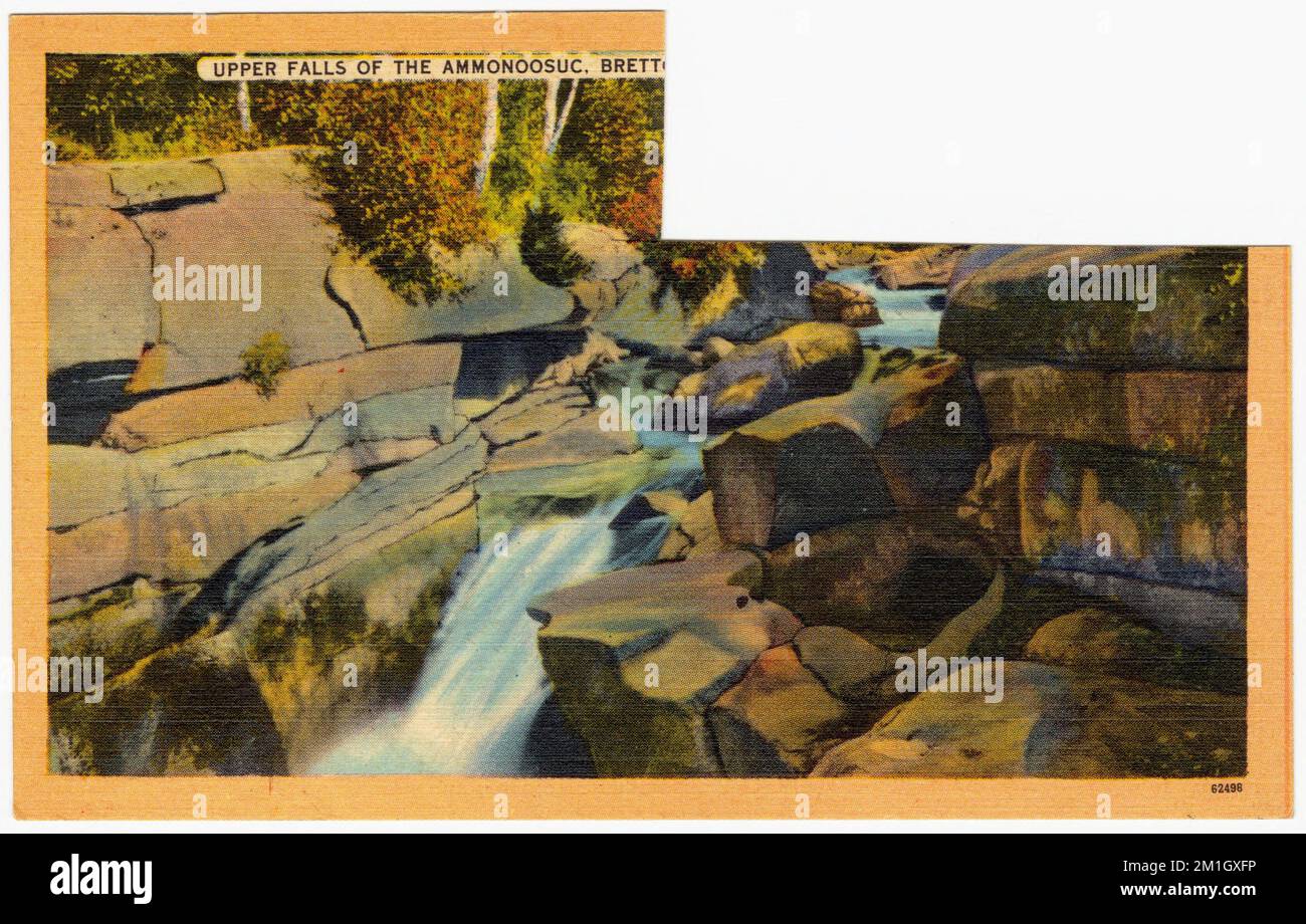 Upper Falls of the Ammonoosuc, Bret[ton Woods, White Mountains, N.H ...