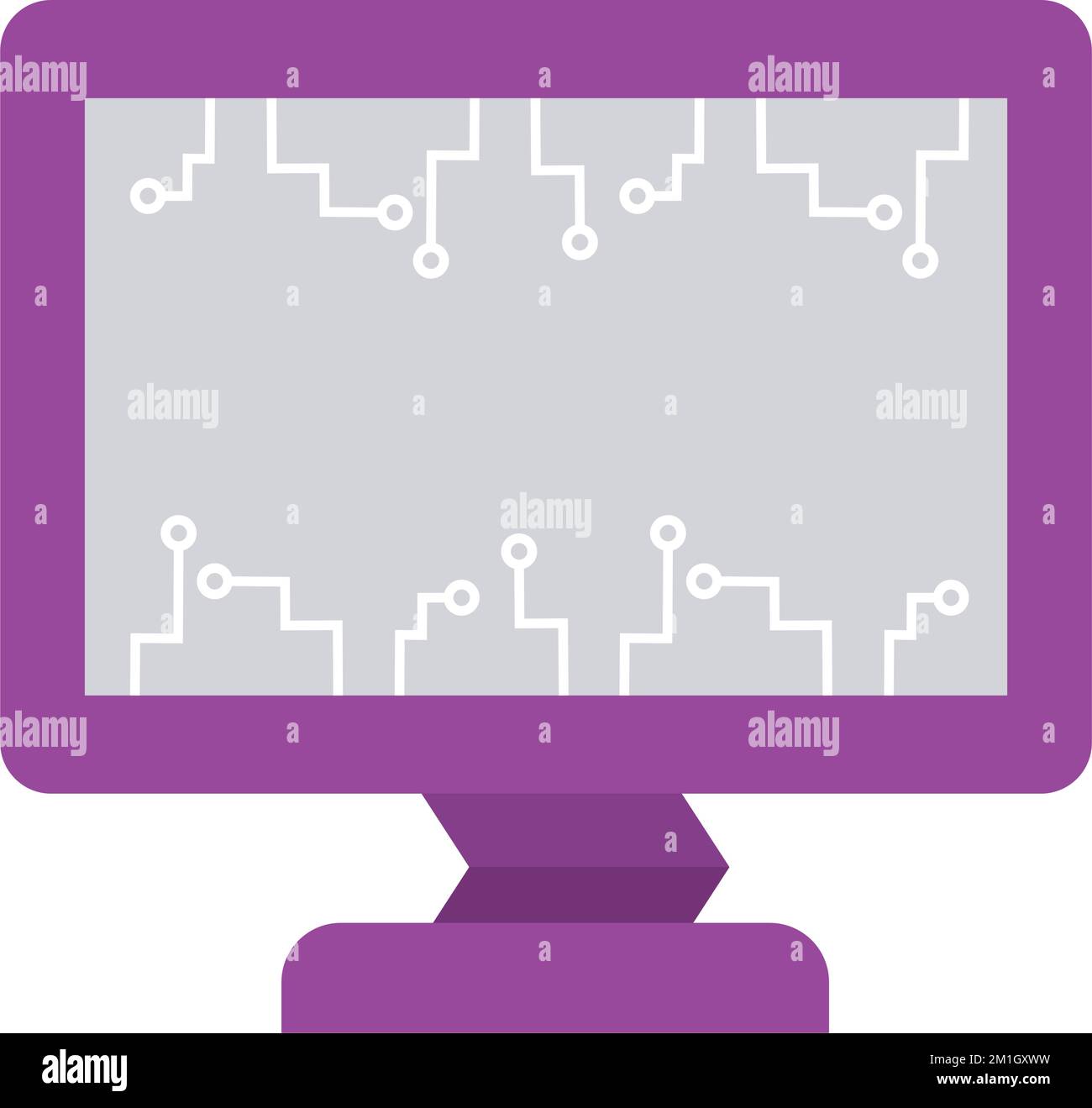 Futuristic electronic circuits Stock Vector Images - Alamy