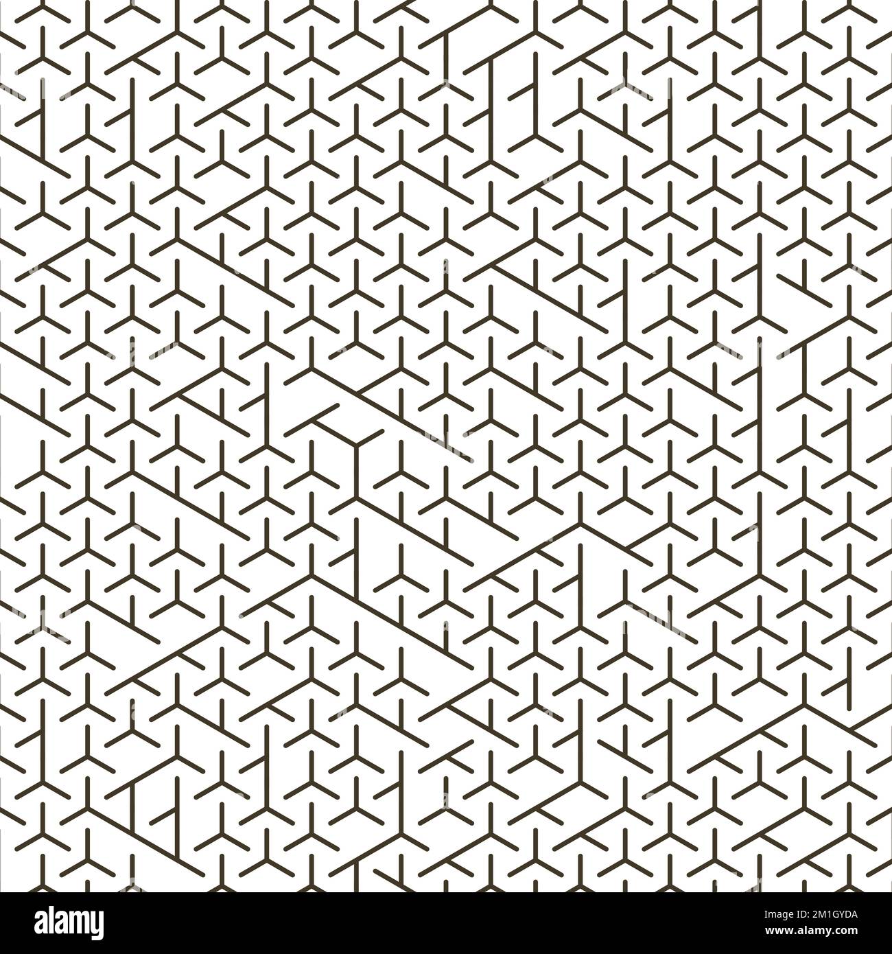 Hexagonal Maze generative pattern illustration Stock Vector Image & Art ...