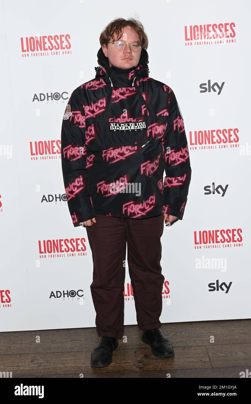 London, UK. 11th December 2022. Rhys Thomas attends the Lionesses ...