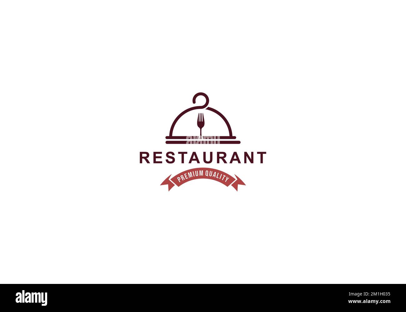 A vector of the restaurant logo with fork. Premium quality Stock Vector ...