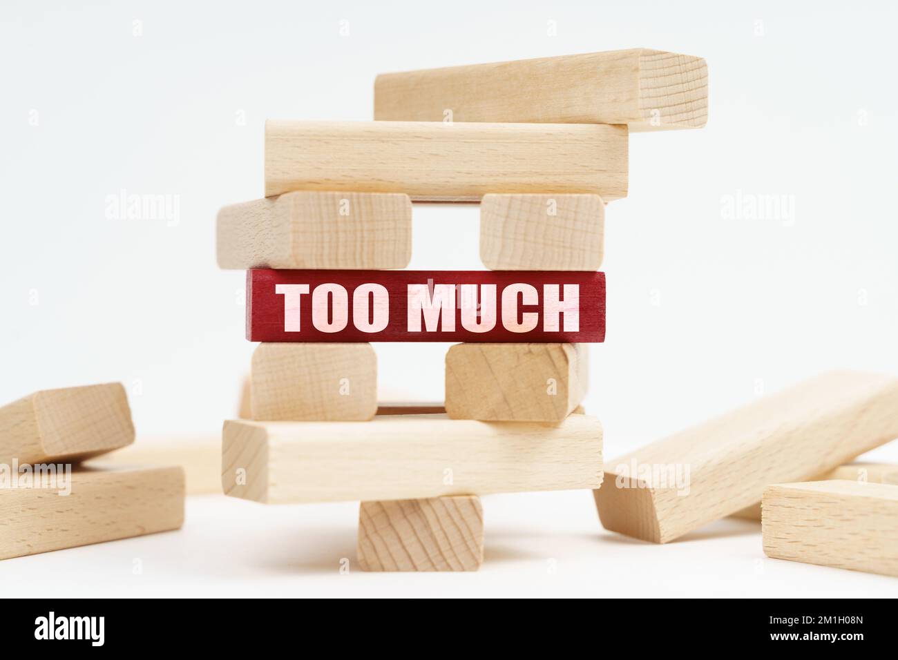 Business and finance concept. On the white surface there is a wooden ...