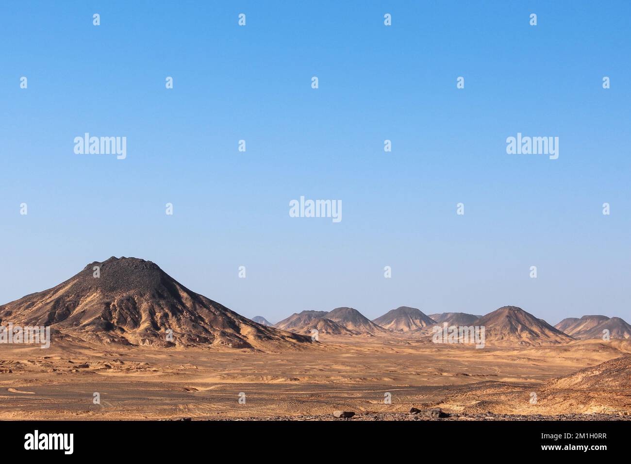A beautiful shot of the mounds in the Black Desert in Egypt Stock Photo ...
