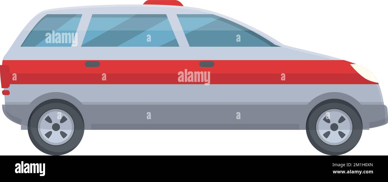 Alarm vehicle icon cartoon vector. Emergency ambulance. Hospital ...