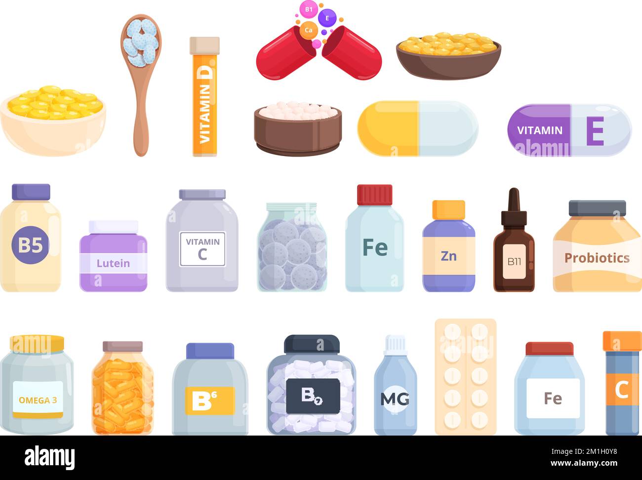 Multivitamin label Stock Vector Images - Alamy