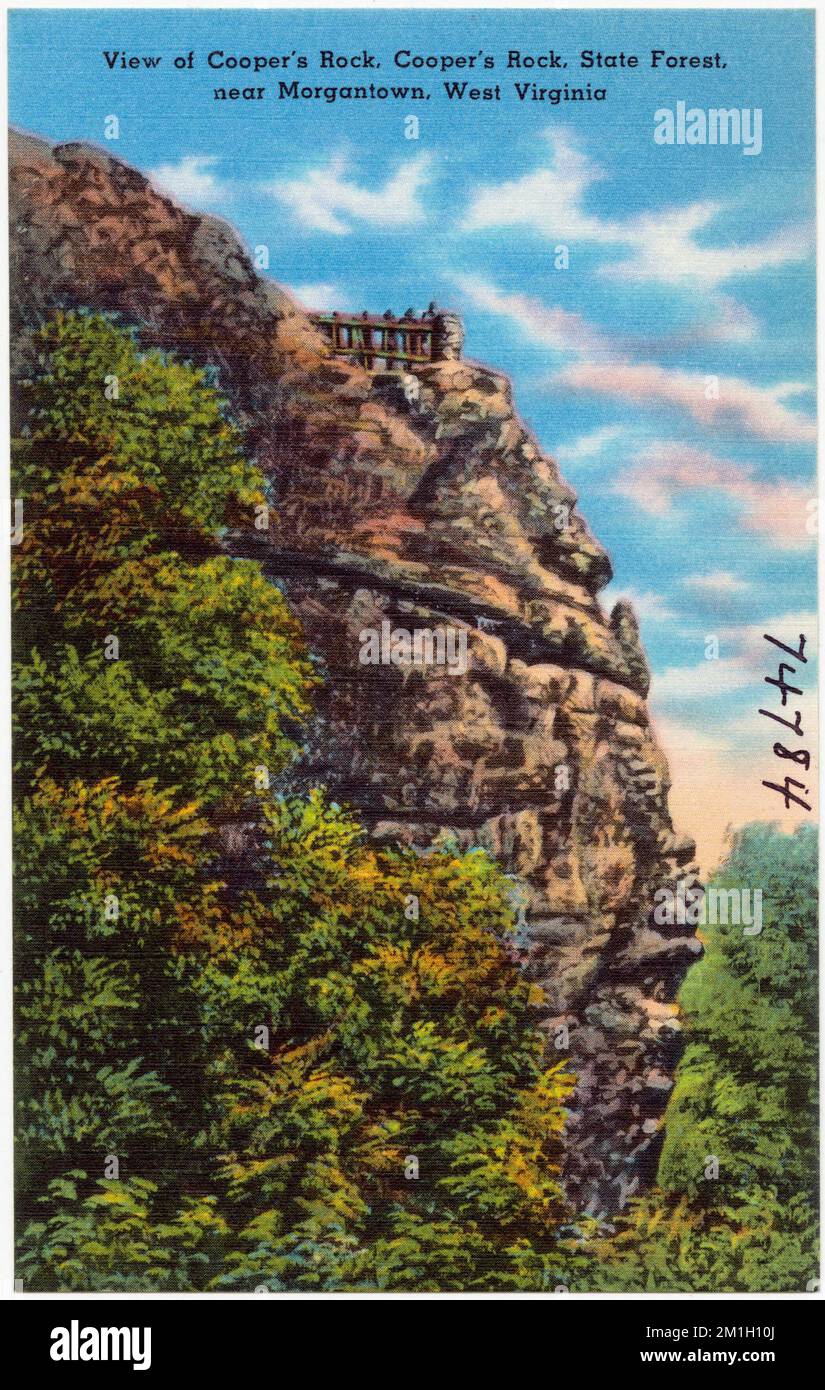 View of Cooper's Rock, Cooper's Rock State Forest, West Virginia ...