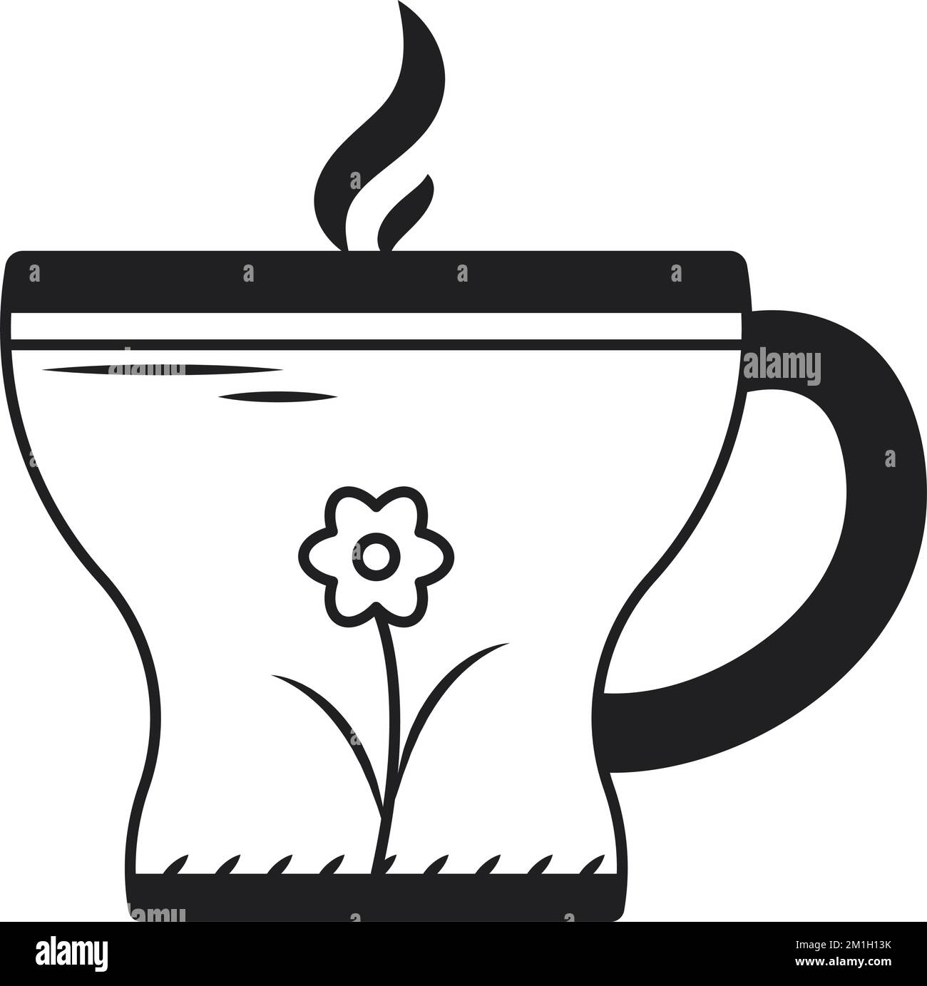 British cup tea symbol Stock Vector Images - Alamy