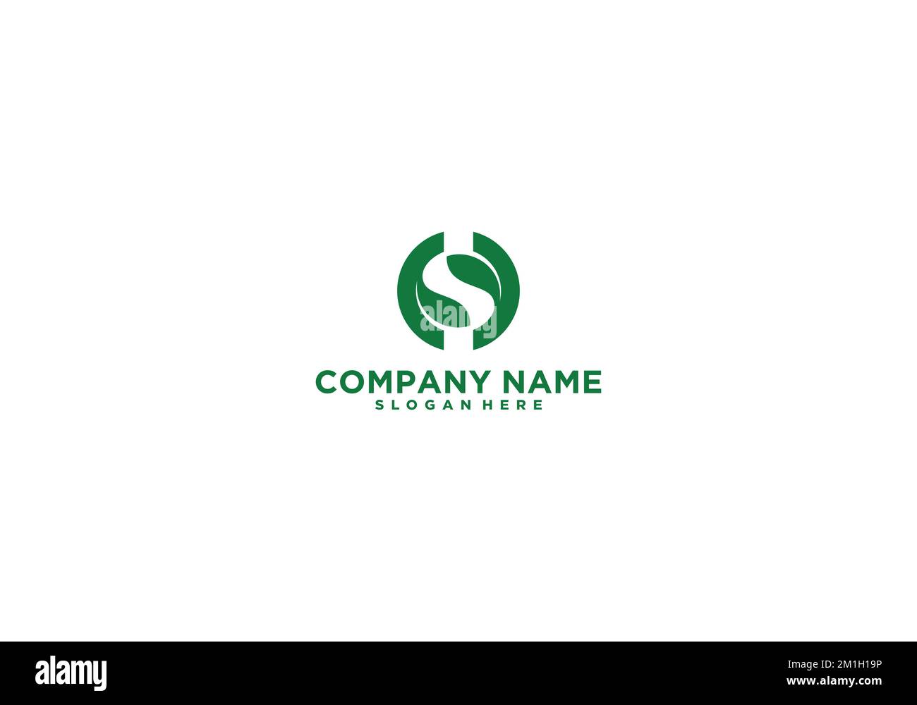 A Vector Of The Simple Leaf Logo Stock Vector Image And Art Alamy