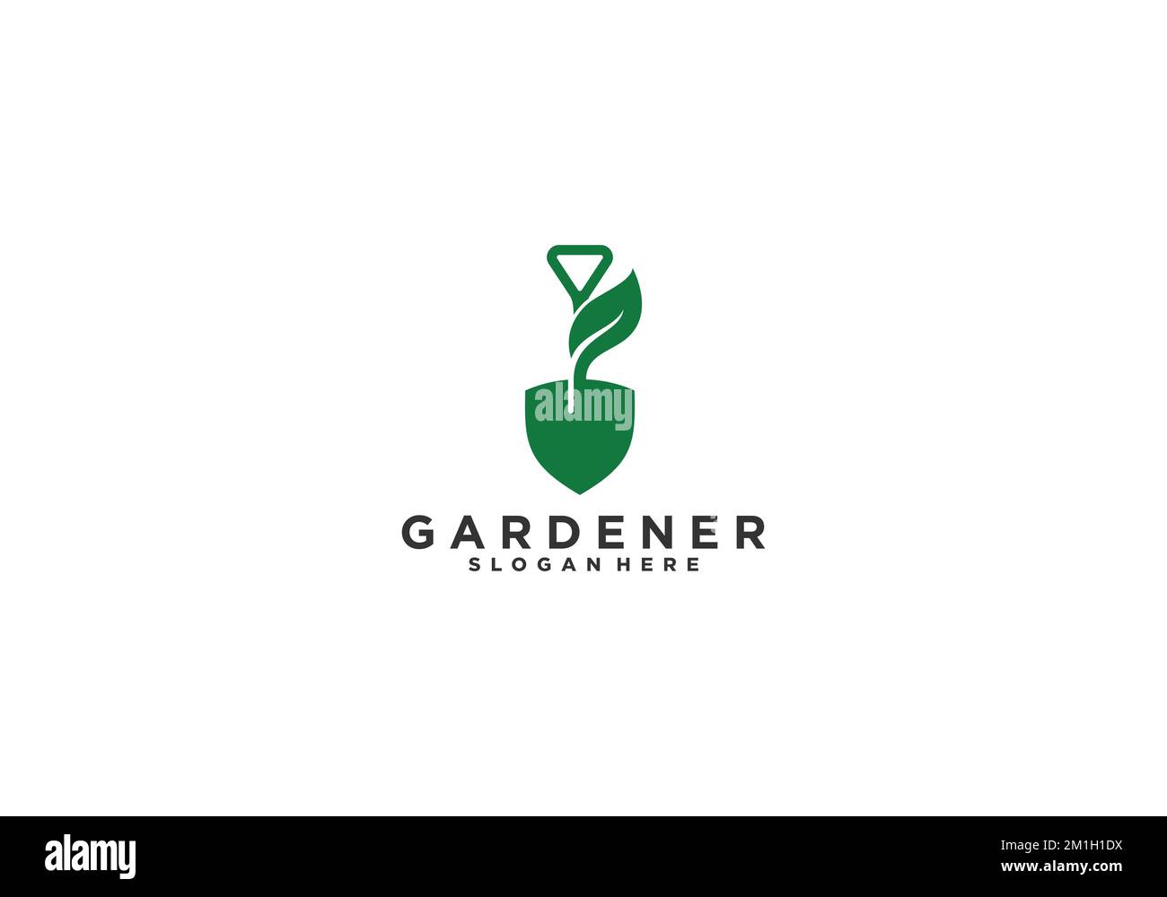 A vector of gardener logo template in white background Stock Vector ...