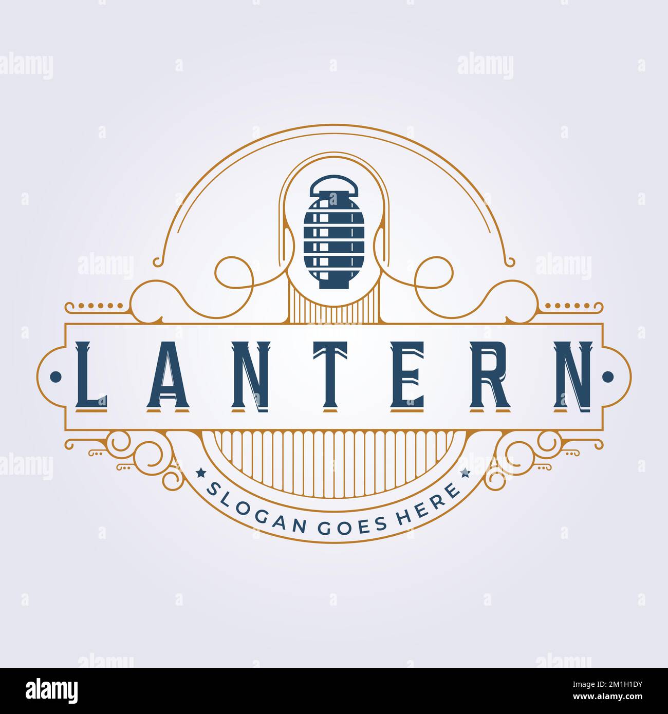 Lantern logo hi-res stock photography and images - Alamy