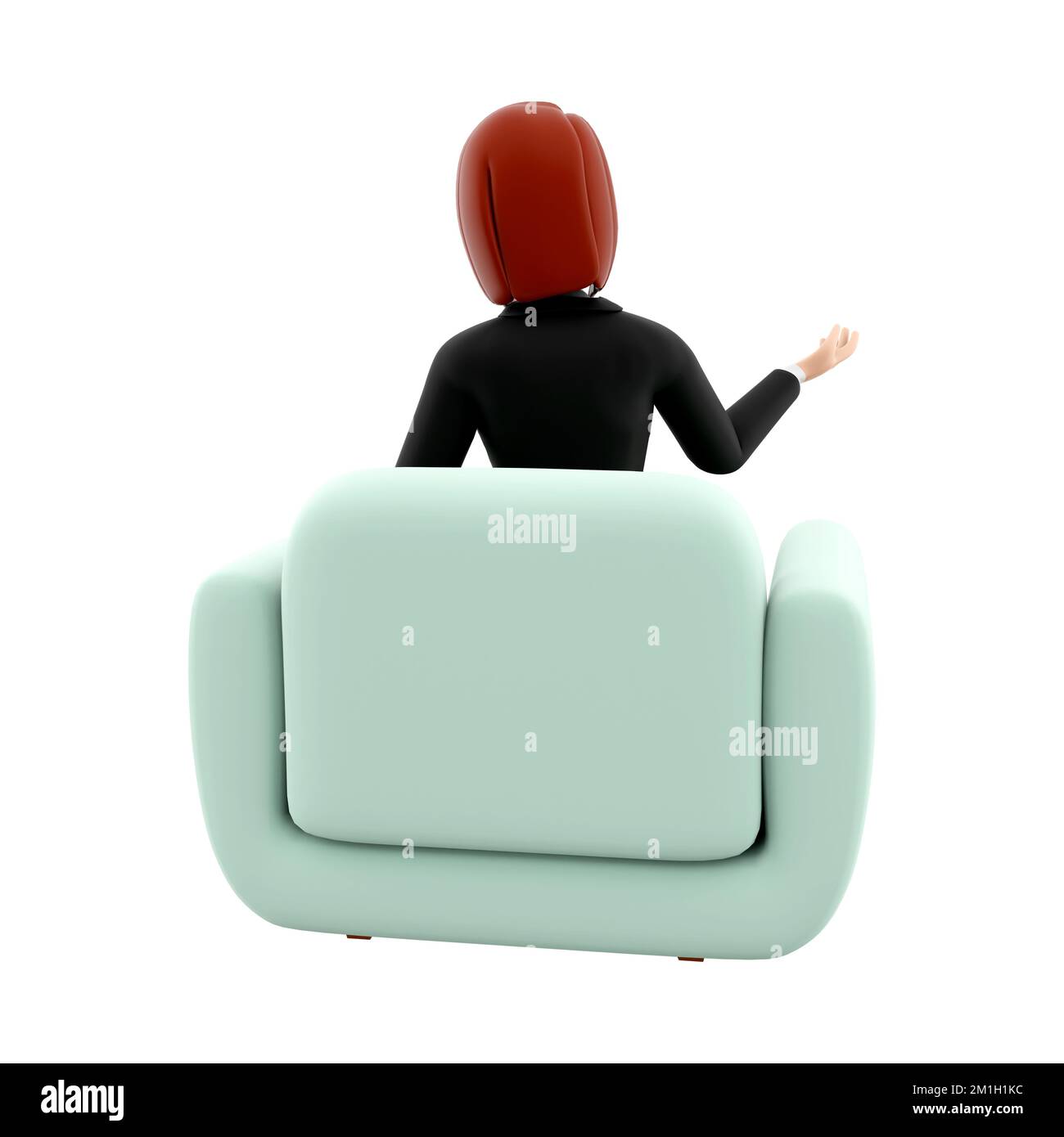 3d render comfort, people and furniture concept. 3d rendering relaxing ...