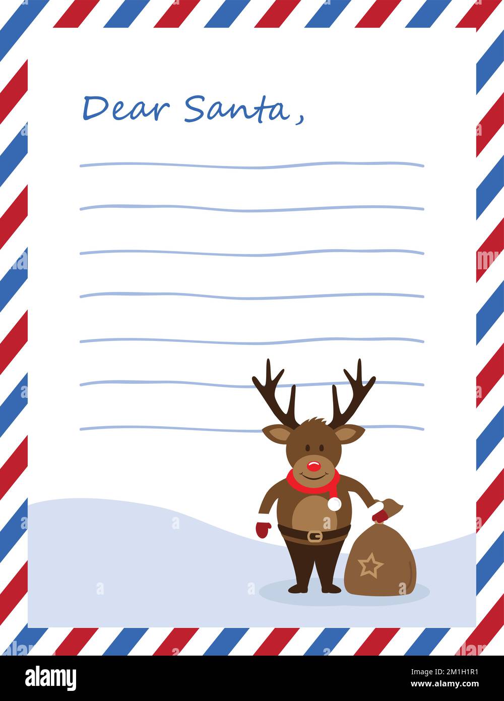 Santa with list Stock Vector Images - Alamy