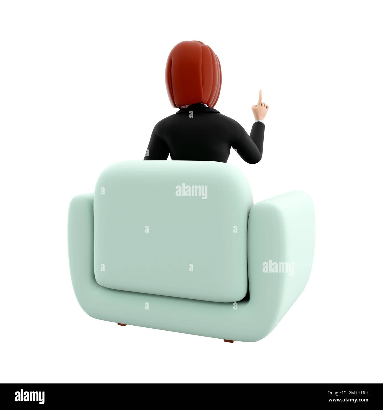 3d render comfort, people and furniture concept. 3d rendering relaxing ...