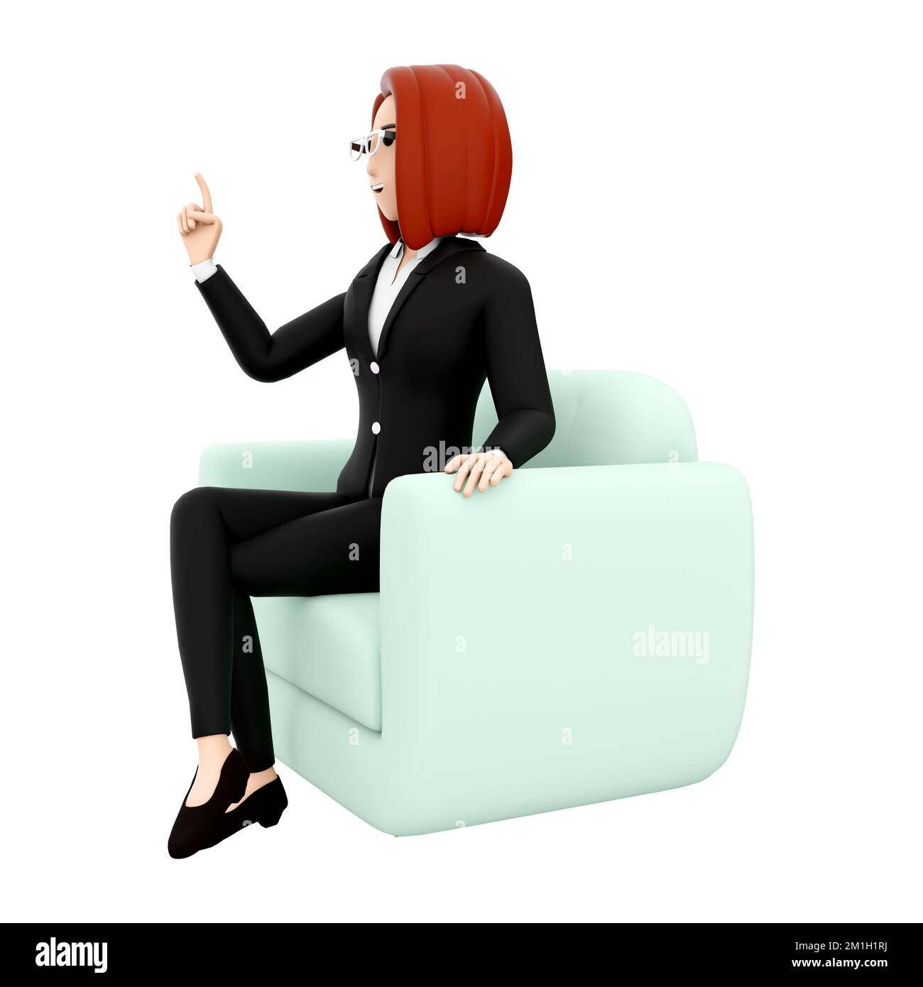 3d render comfort, people and furniture concept. 3d rendering relaxing ...