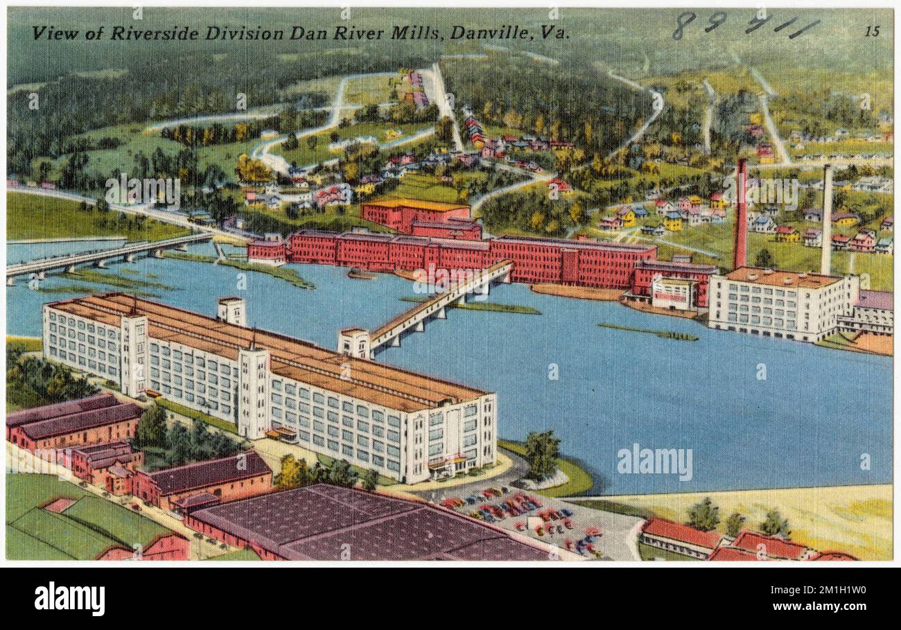 View of Riverside Division Dan River Mills, Danville, Va. , Industrial ...