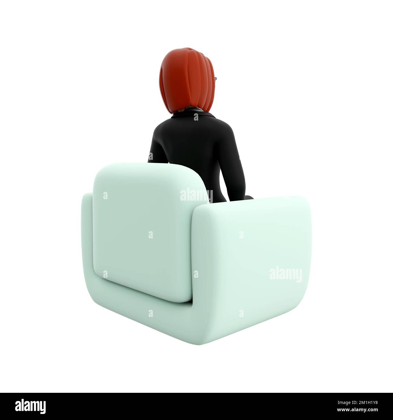 3d render comfort, people and furniture concept. 3d rendering relaxing ...