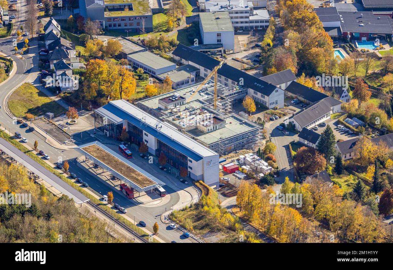 Aerial view school bus hi-res stock photography and images - Alamy