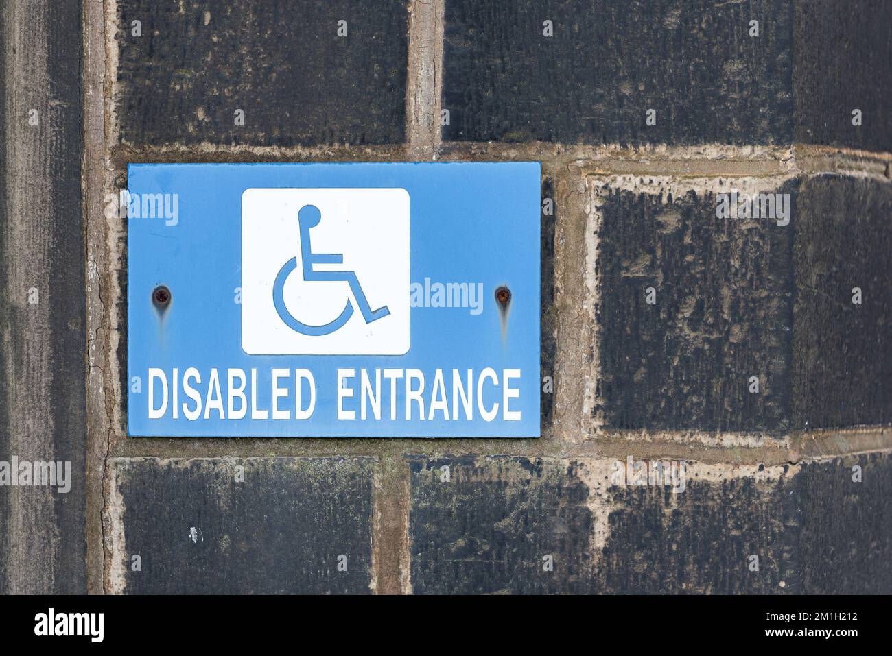 taken in Rossendale Lancashire on 11 December 2022. Blue and white sign ...
