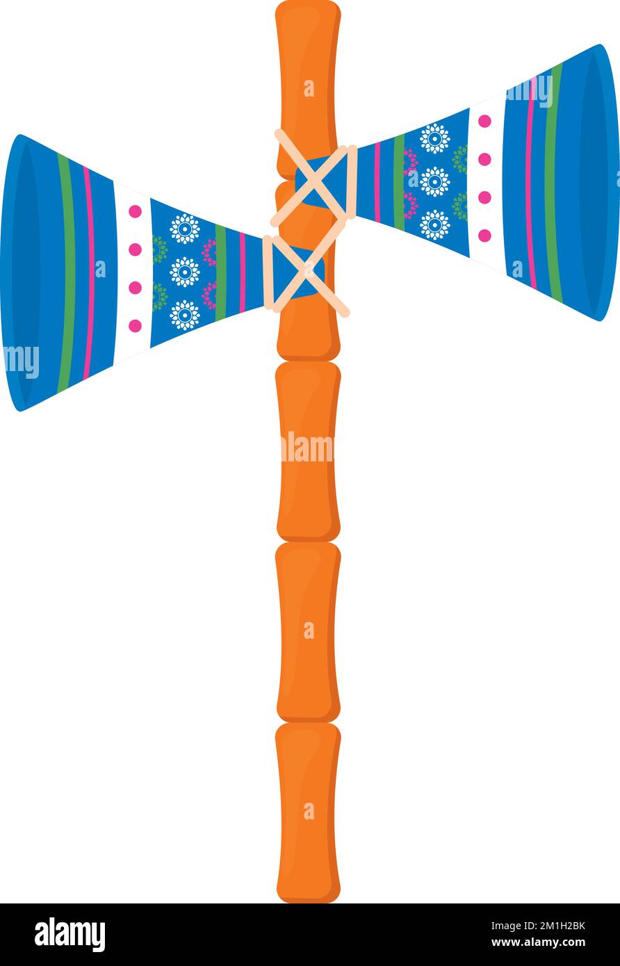 indian pole with horns Stock Vector Image & Art - Alamy