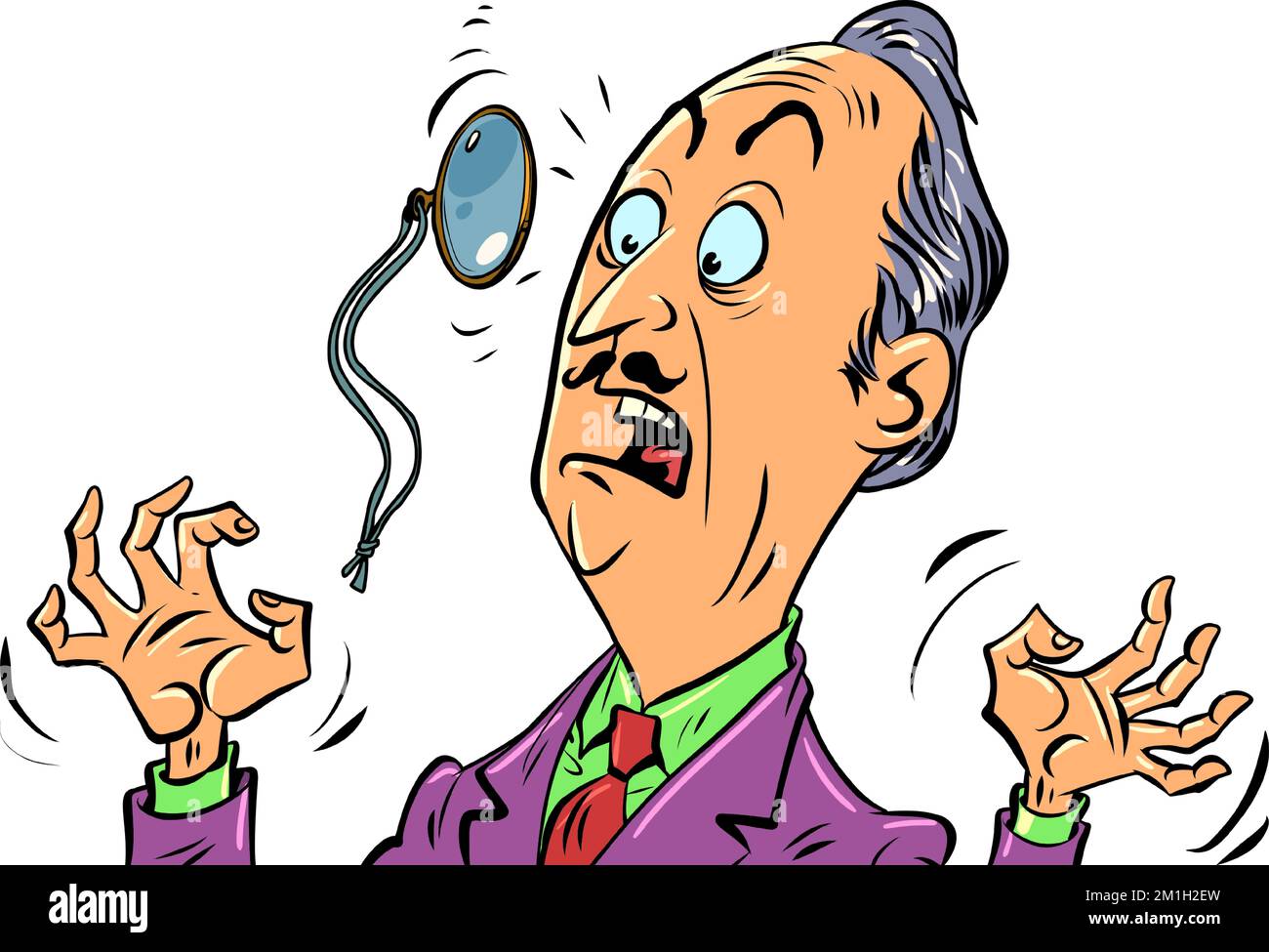 Shocked man face Stock Vector Images - Alamy