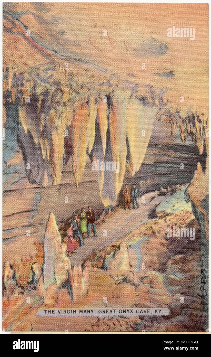 The Virgin Mary, Great Onyx Cave, KY. , Caves, Tichnor Brothers ...