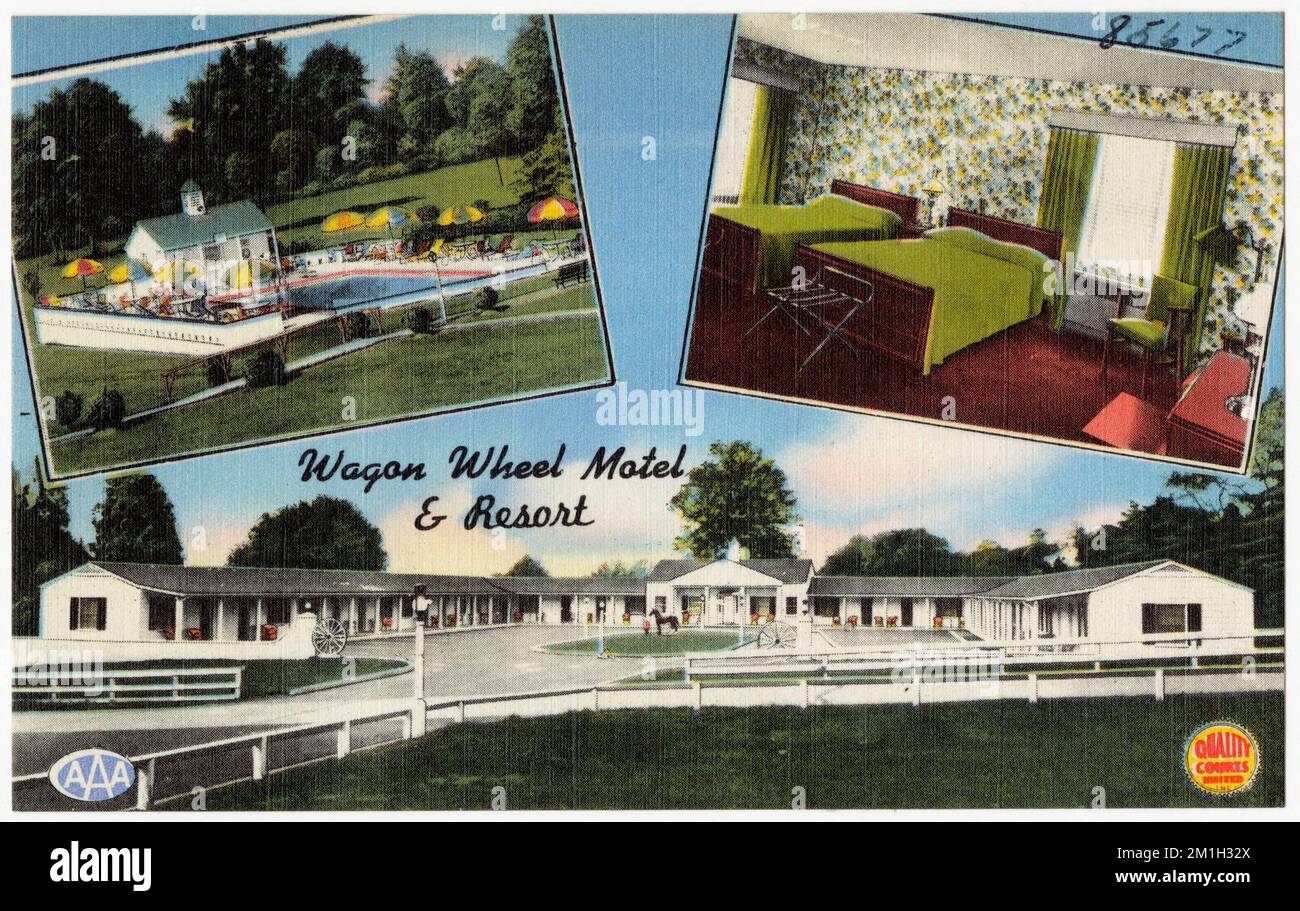 Wagon Wheel Motel & Resort , Motels, Tichnor Brothers Collection ...