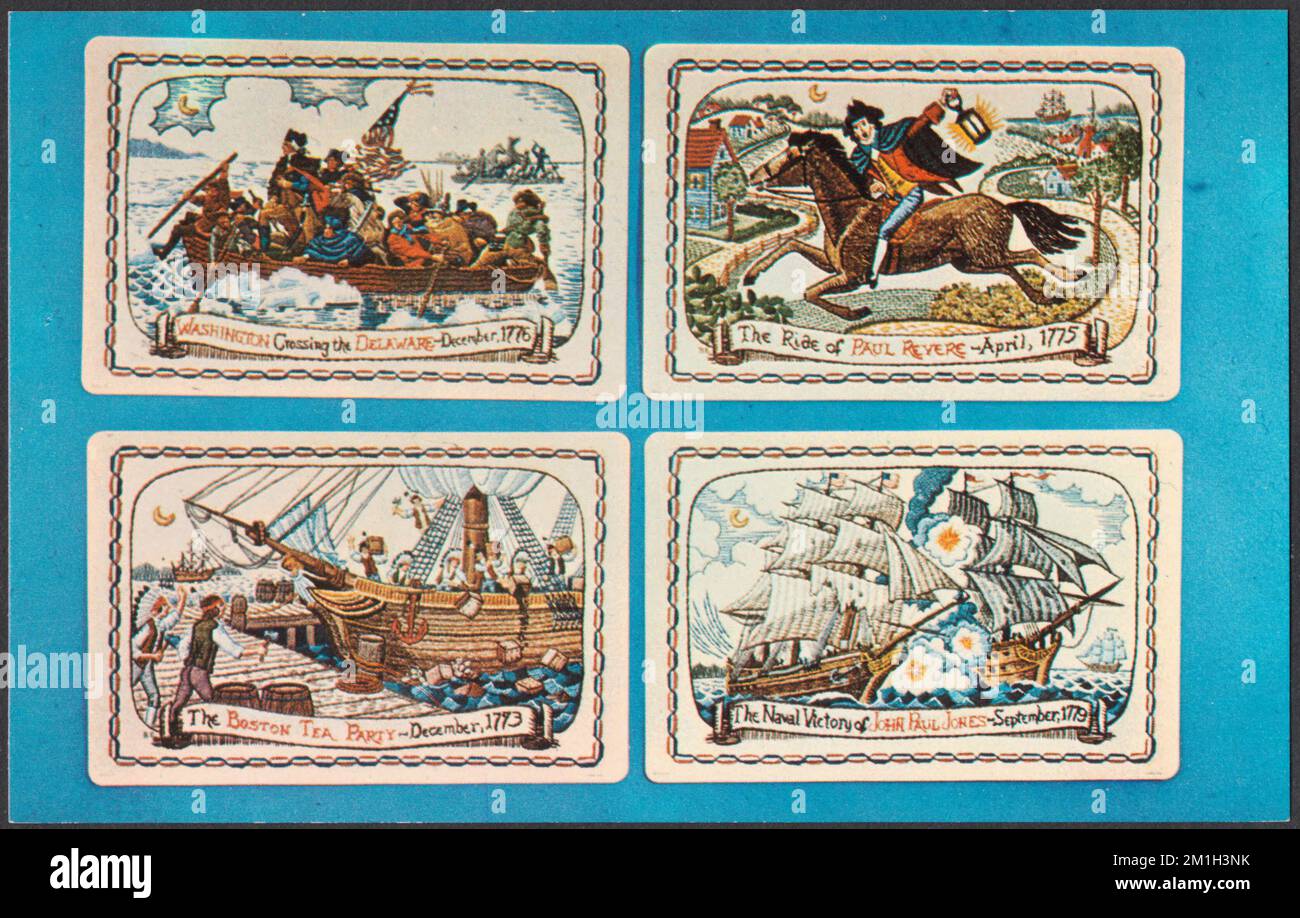 Washington crossing the Delaware - December 1776. The ride of Paul ...