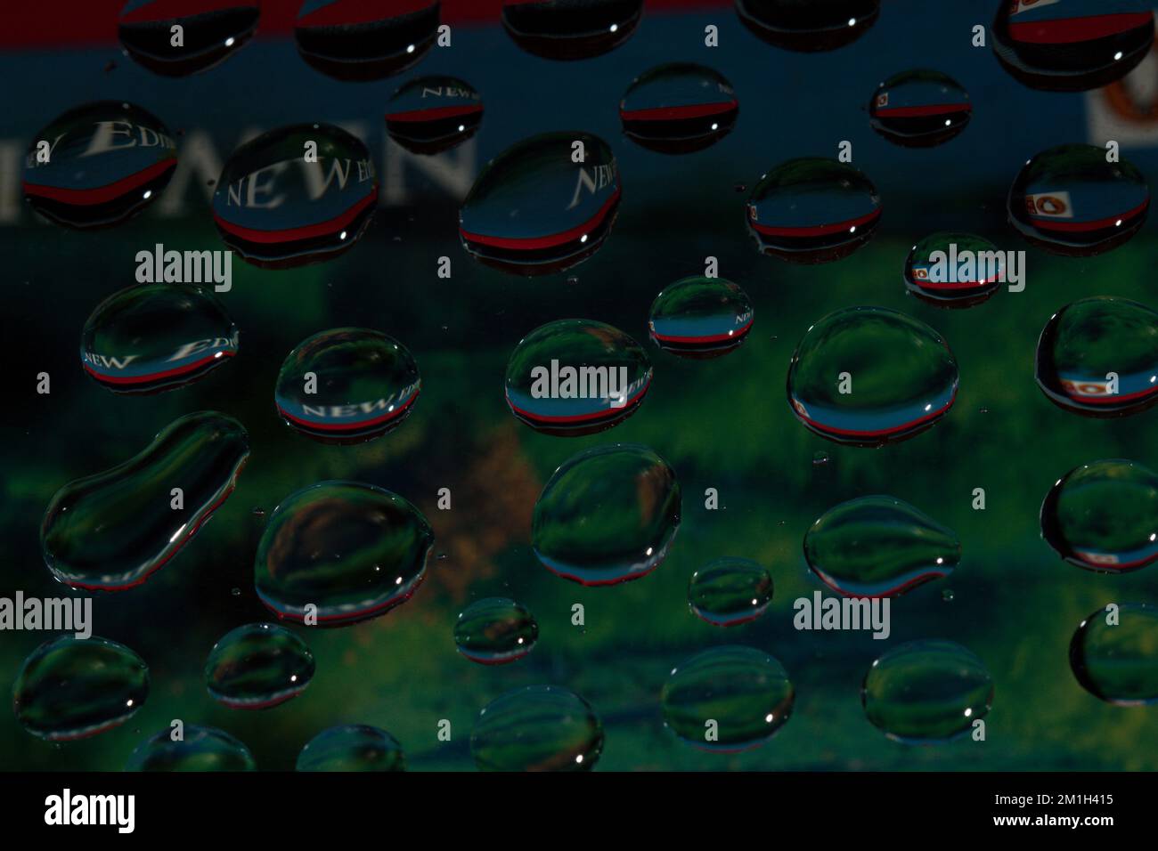 Macro refraction photography Stock Photo - Alamy